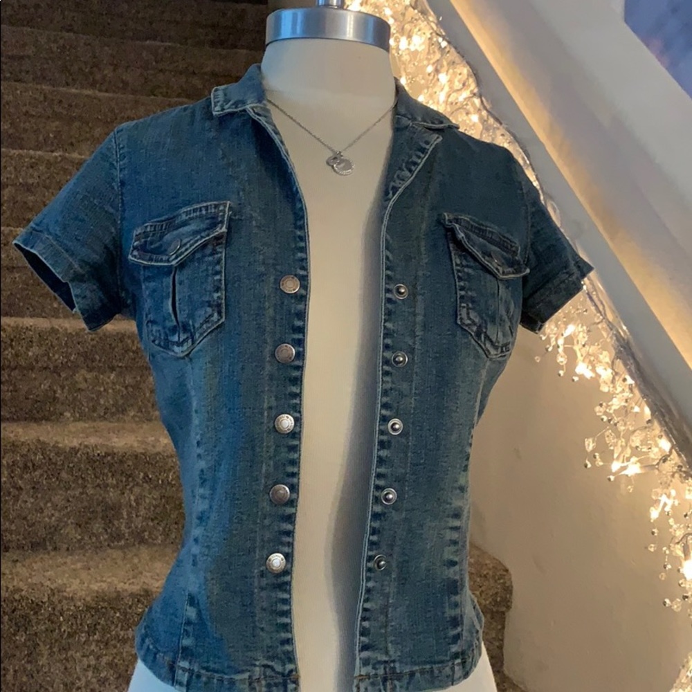 Hot Kiss Y2k Jean Top - Gem